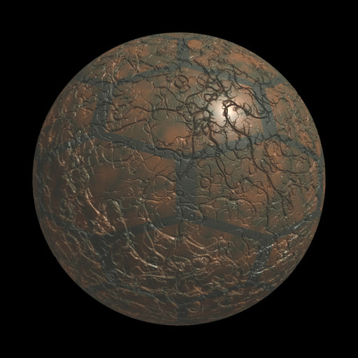 Materials Renderman nature pattern black