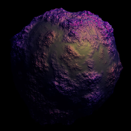 Materials Renderman nature metallic dark