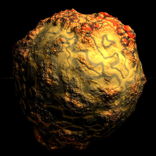Materials Renderman nature bumpy yellow