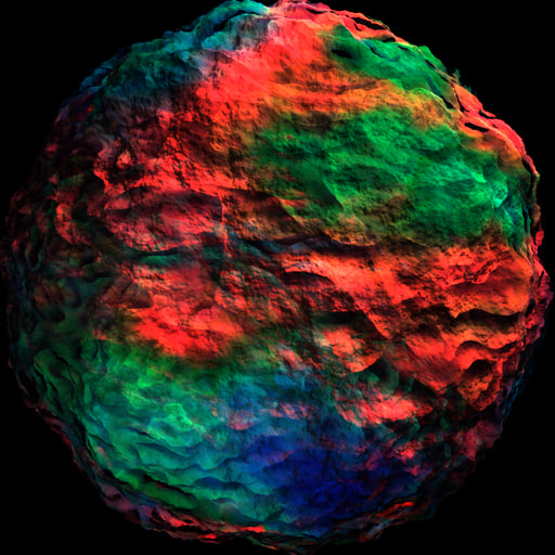 Materials Renderman nature crater blue