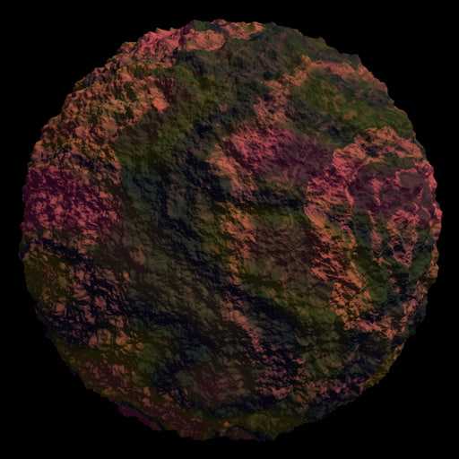 Materials Renderman nature eroded indented
