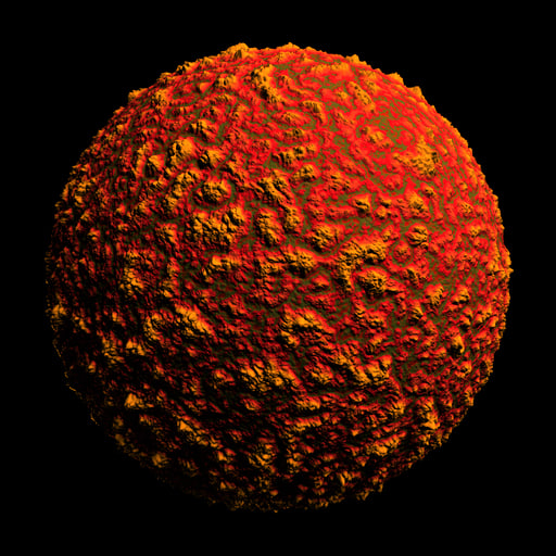 Materials Renderman nature bright orange