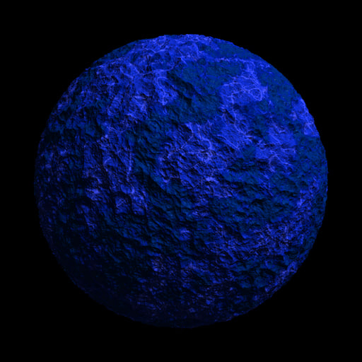Materials Renderman nature blue crater