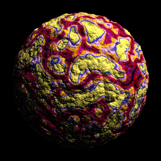 Materials Renderman nature psychedelic yellow