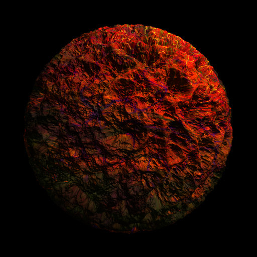 Materials Renderman nature crater meteor