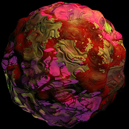 Materials Renderman nature bumpy multicolored