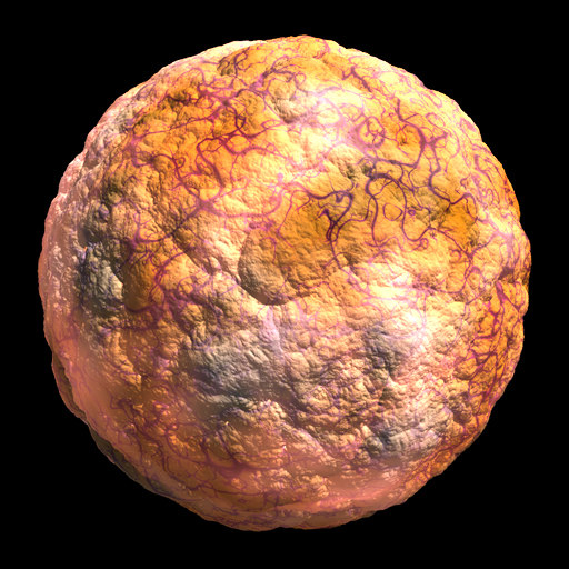 Materials Renderman nature crater meteor