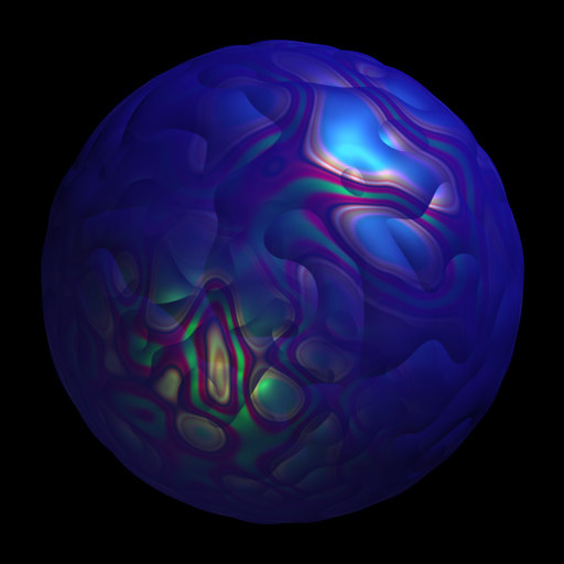 Materials Renderman nature blue bumpy