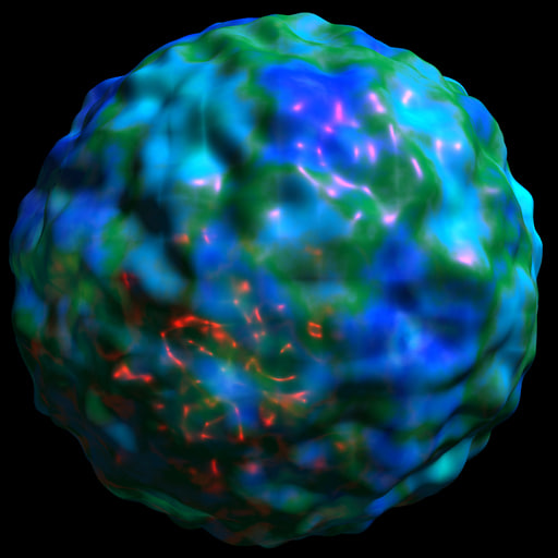 Materials Renderman nature bumpy blue