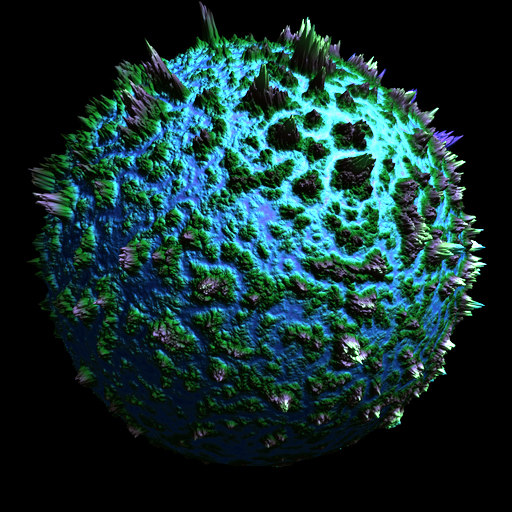 Materials Renderman nature blue rocky