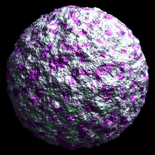 Materials Renderman nature crater meteor