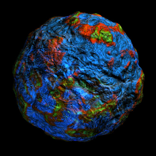 Materials Renderman nature blue bumpy