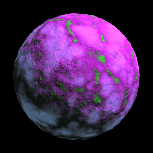 Materials Renderman nature purple white