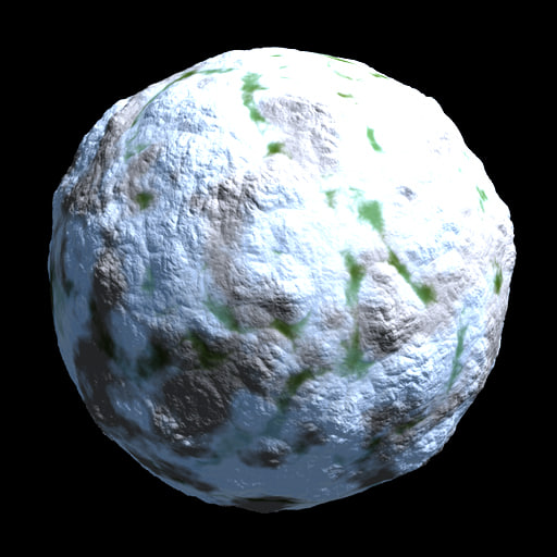 Materials Renderman nature snow bumpy