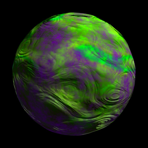 Materials Renderman nature green purple