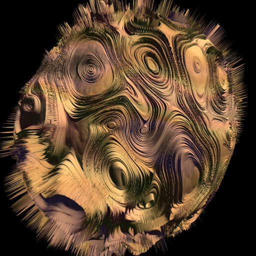 Materials Renderman nature crater meteor