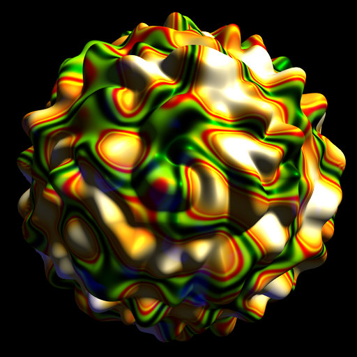 Materials Renderman nature bumpy multicolored