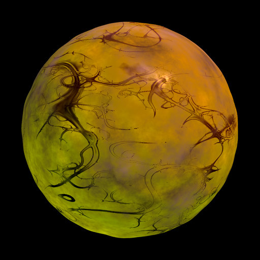 Materials Renderman nature yellow spirls