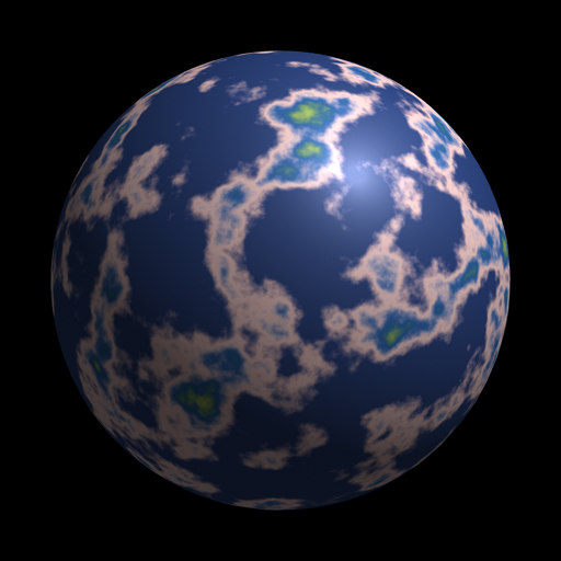 Materials Renderman marble dark blue
