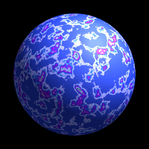 Materials Renderman marble smooth blue