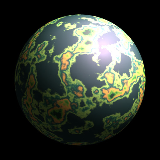 Materials Renderman marble green blue gray
