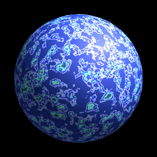 Materials Renderman marble blue spot