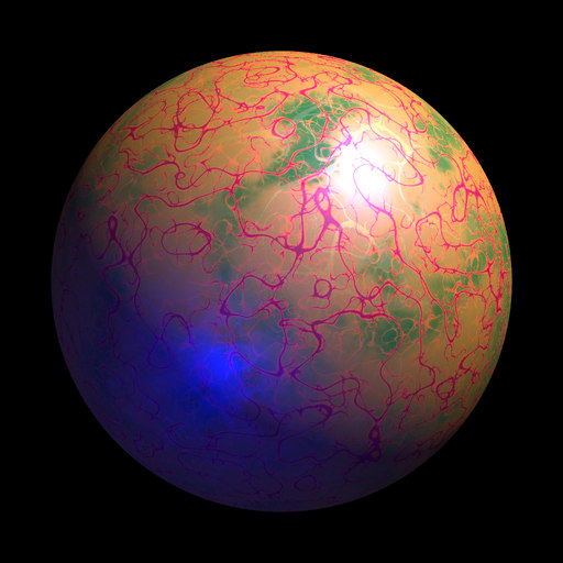 Materials Renderman marble multi colored vains