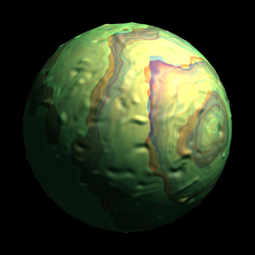 Materials Renderman wood green multi colored