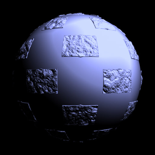 Materials Renderman material sphere round