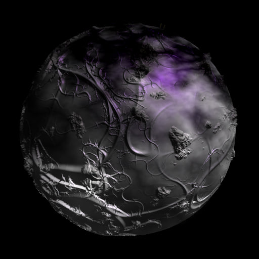 Materials Renderman cement rock white