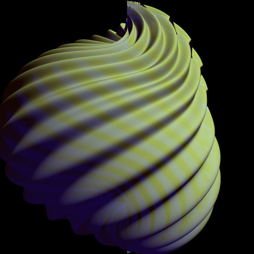 Materials Renderman white yellow stripped