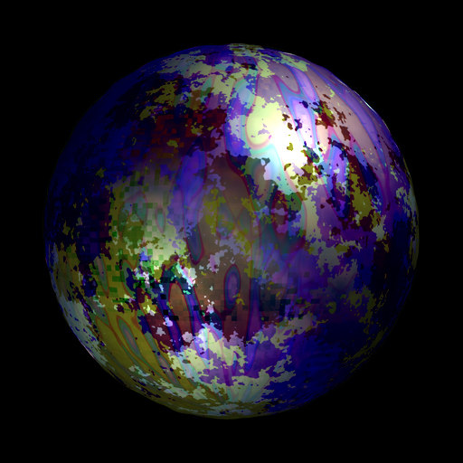 Materials Renderman smooth blotchy blue