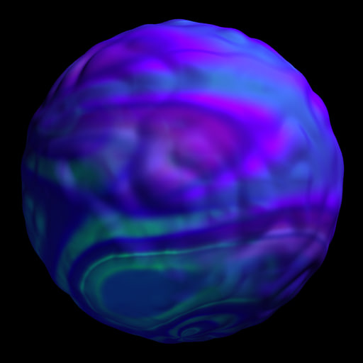 Materials Renderman blue water liquid