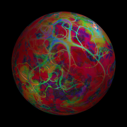 Materials Renderman pink blue veiny