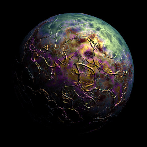 Materials Renderman purple bronze blue