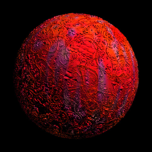 Materials Renderman red purple veiny