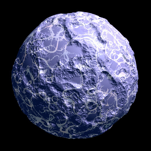 Materials Renderman blue white snow