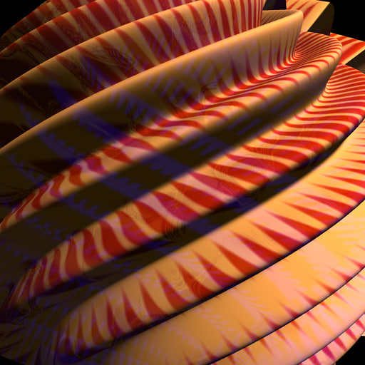 Materials Renderman white red twisted