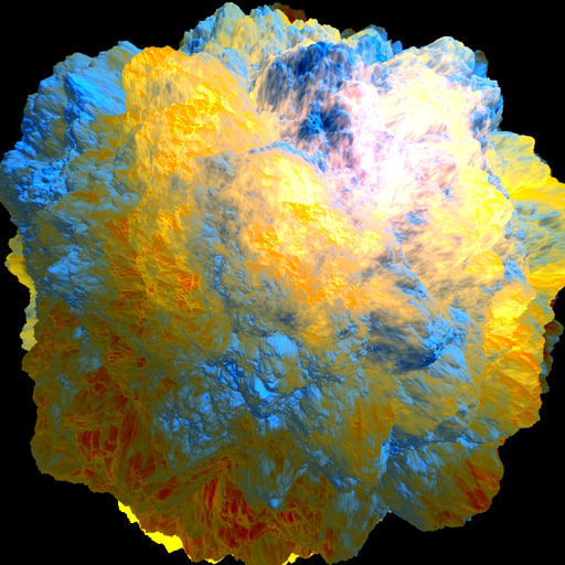 Materials Renderman material yellow blue