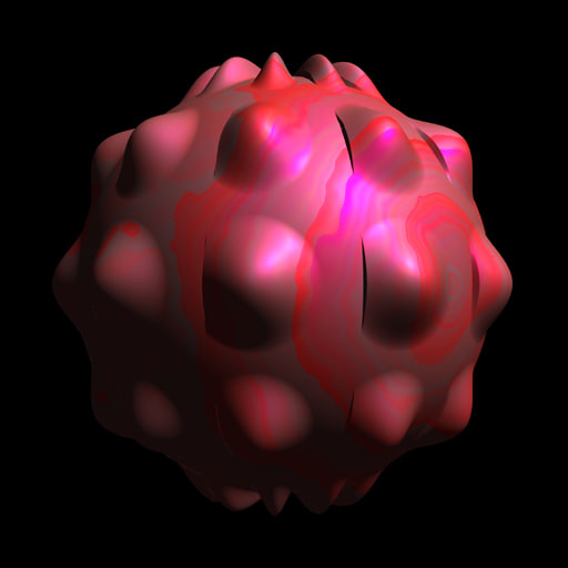 Materials Renderman material bumpy pink