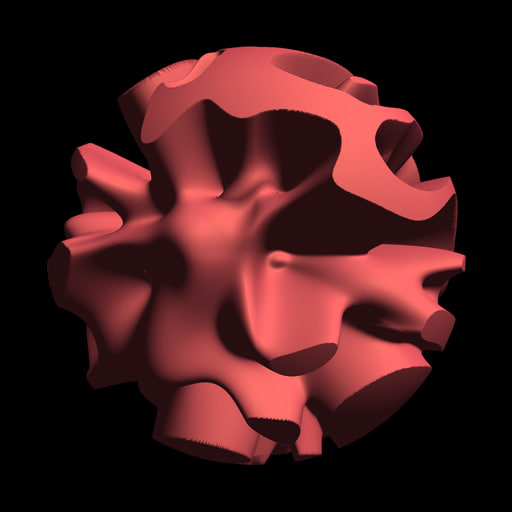Materials Renderman red bulbous smooth