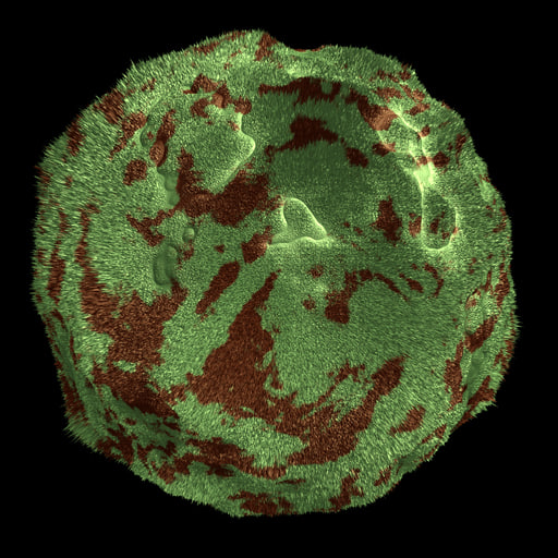 Materials Renderman material green brown