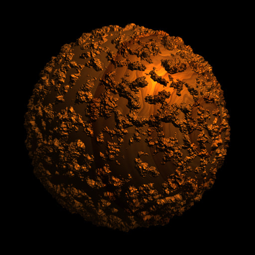 Materials Renderman material dark orange