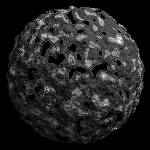 Materials Renderman dark black ridges
