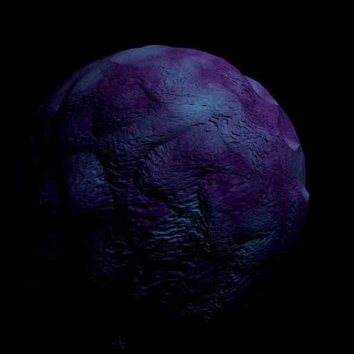 Materials Renderman dark purple bumpy