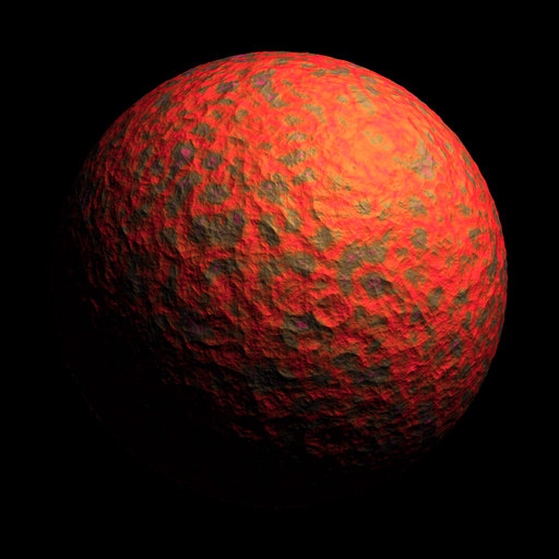 Materials Renderman bright red marble