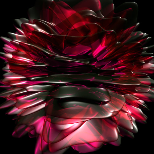 Materials Renderman bright red black