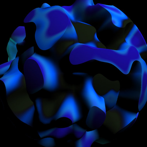 Materials Renderman dark blue ridges