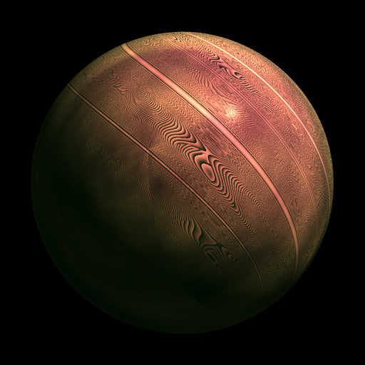 Materials Renderman smooth wavy black