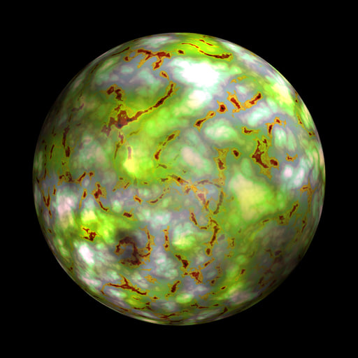 Materials Renderman marble green colorful